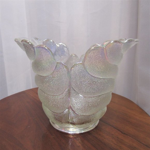 L E Smith | Accents | Vintage L E Smith Carnival Glass Vase | Poshmark